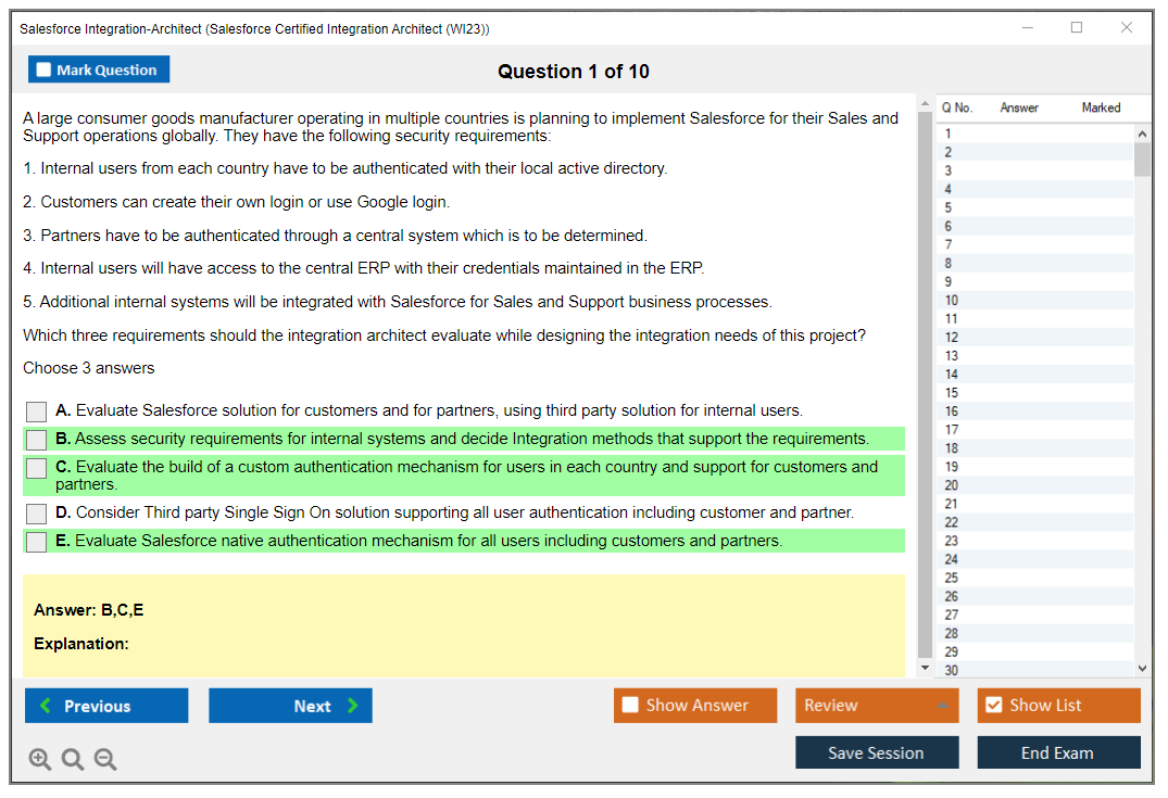 Salesforce Integration Architecture Designer Certification Real 2022